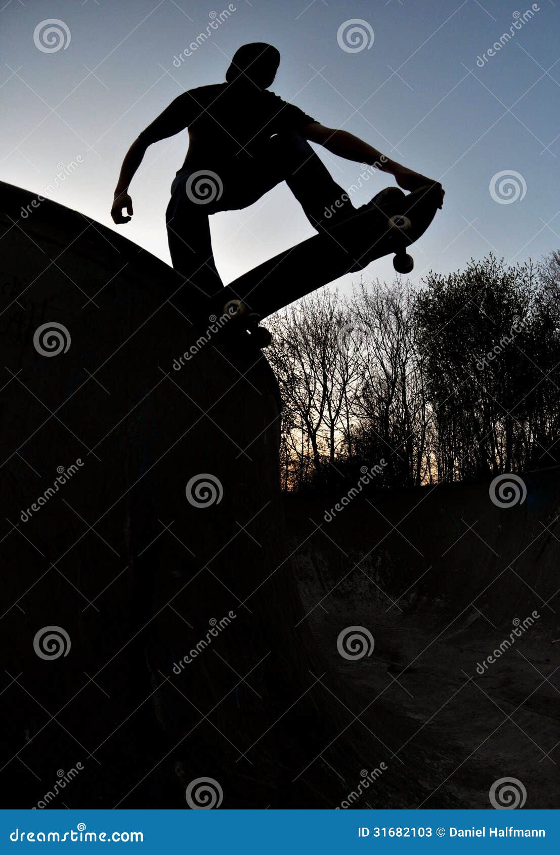 Skateboard Silhouette Top