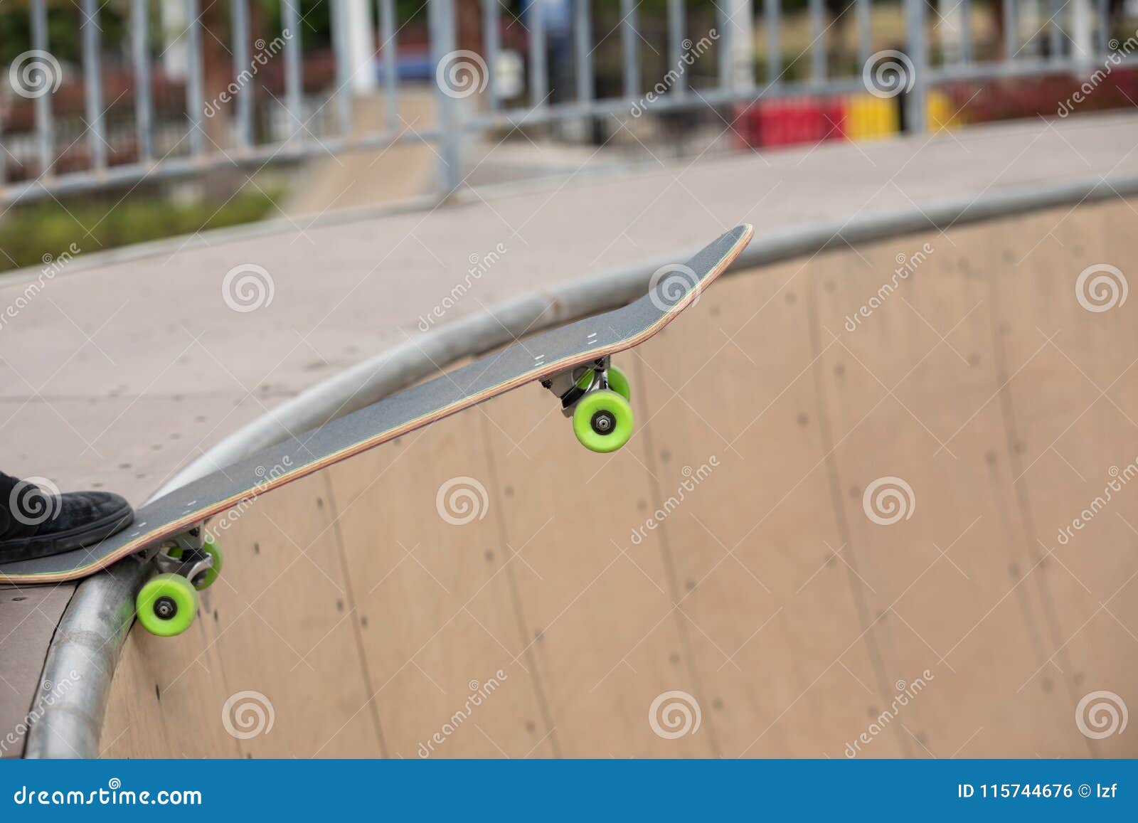 Skateboarder on Skatepark Ramp Stock Photo - Image of skateboarder ...