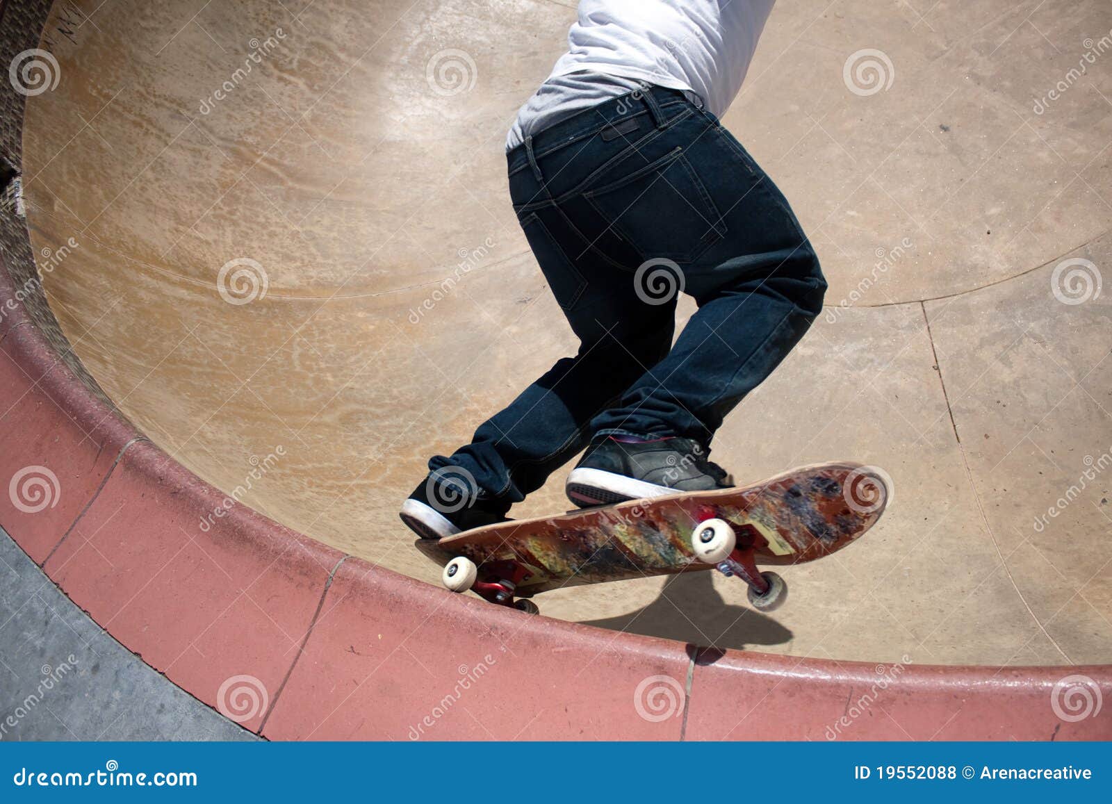 Skateboarder Skating Inside Stock Photo - Image of skate, skater: 19552088