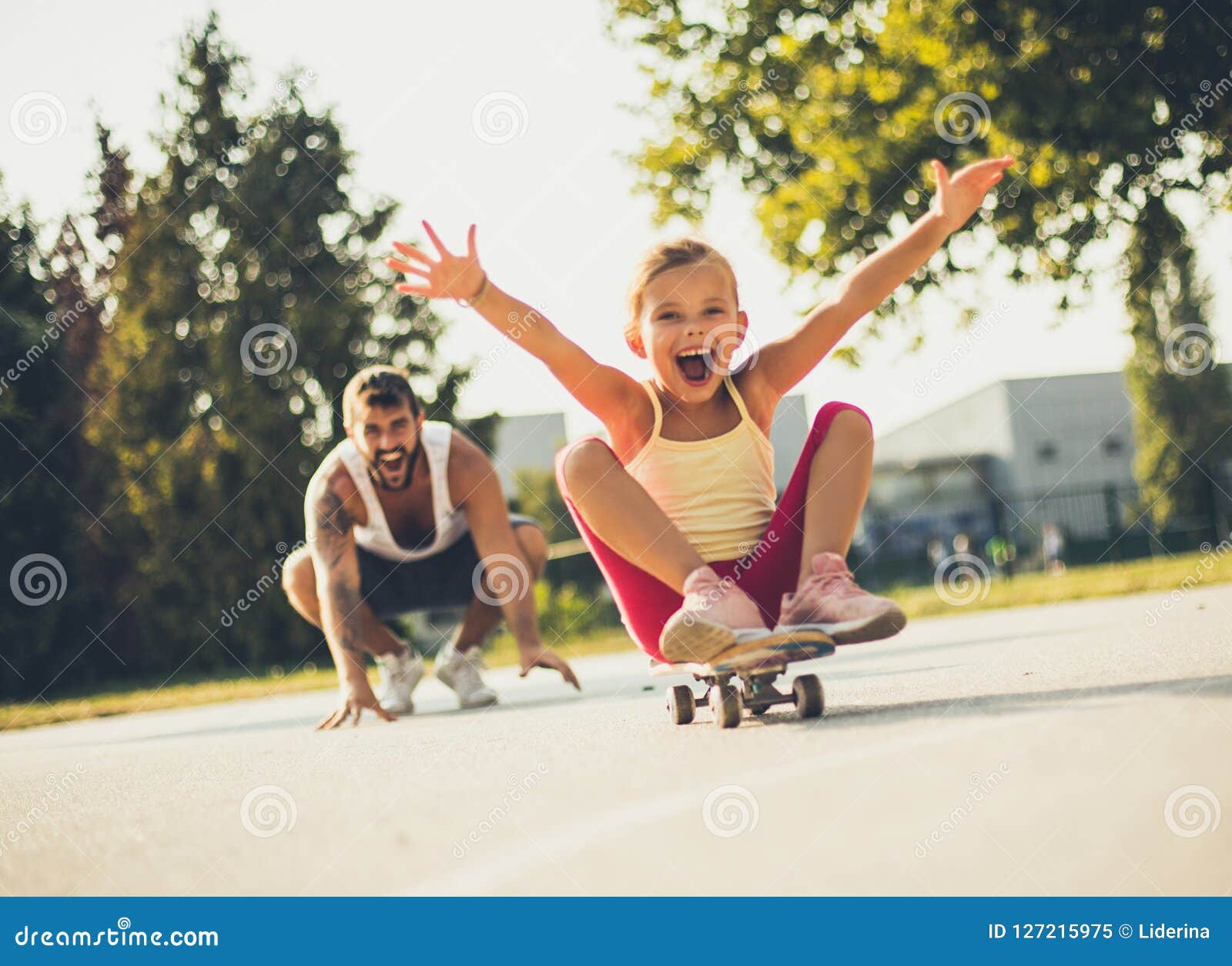 Skateboarding is so funny. stock image. Image of cheerful - 127215975