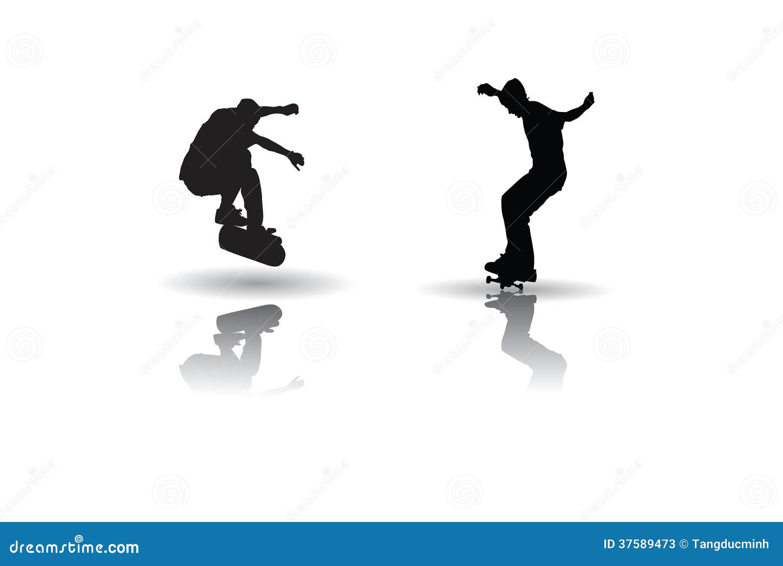 Skateboarding vector stock vector. Illustration of vector - 37589473