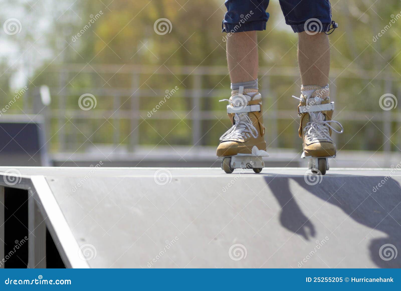 Skater in Aggressive in-line Rollerblades Stock Image - Image of boot ...