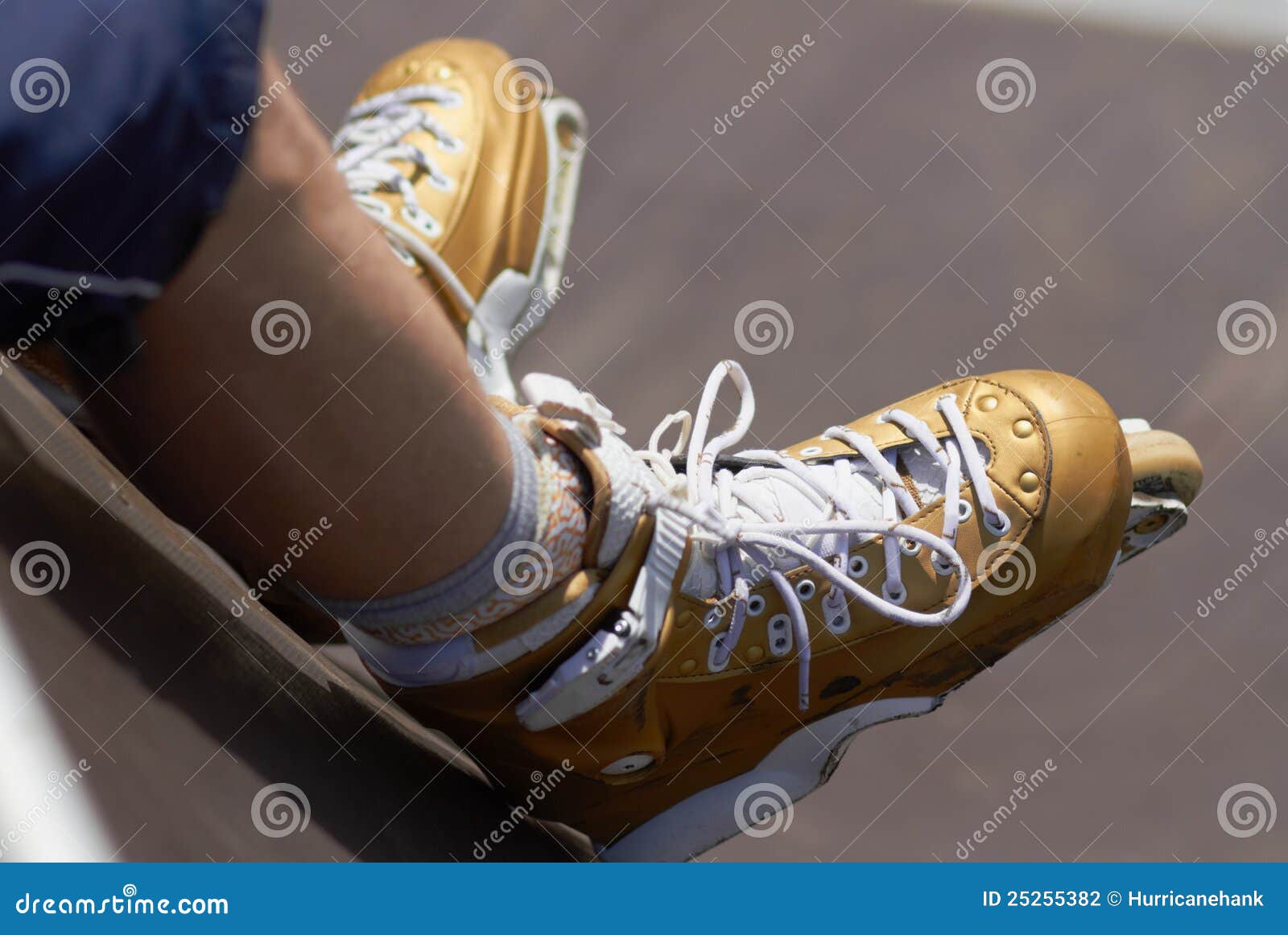 Skater in Aggressive in-line Rollerblades Stock Photo - Image of ...