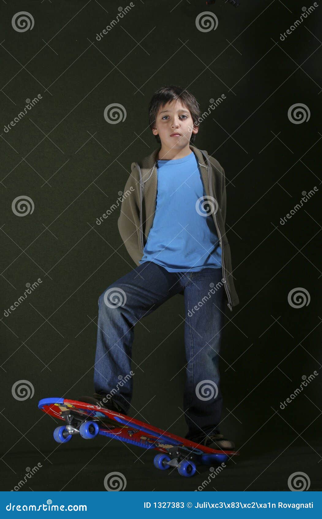 Skater Boy with a Cool Attitude. Grunge Style Stock Image - Image of ...