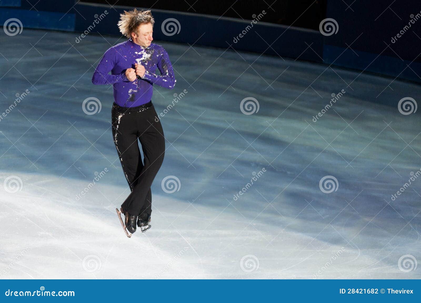 Skater De Gelo Evgeni Plushenko Fotografia Editorial - Imagem de patim ...