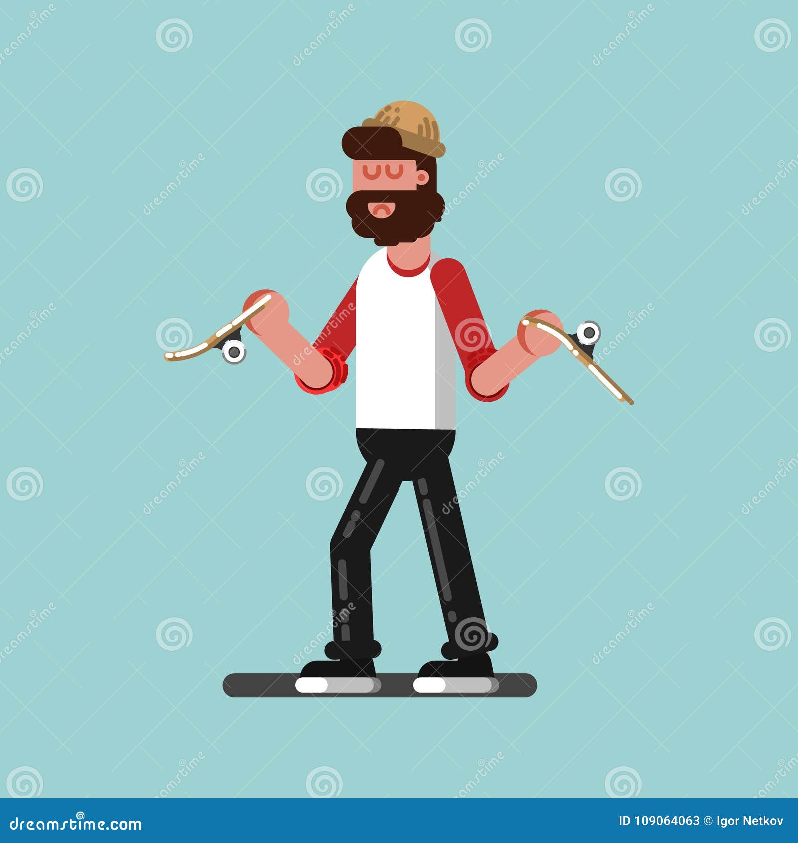 Skater have a board broken stock vector. Illustration of portrait ... Skater have a board broken stock vector. Illustration of portrait ...