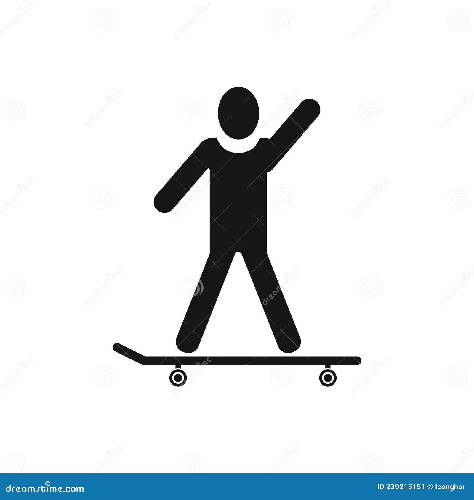 Skater icon. stock vector. Illustration of symbol, skater - 239215151