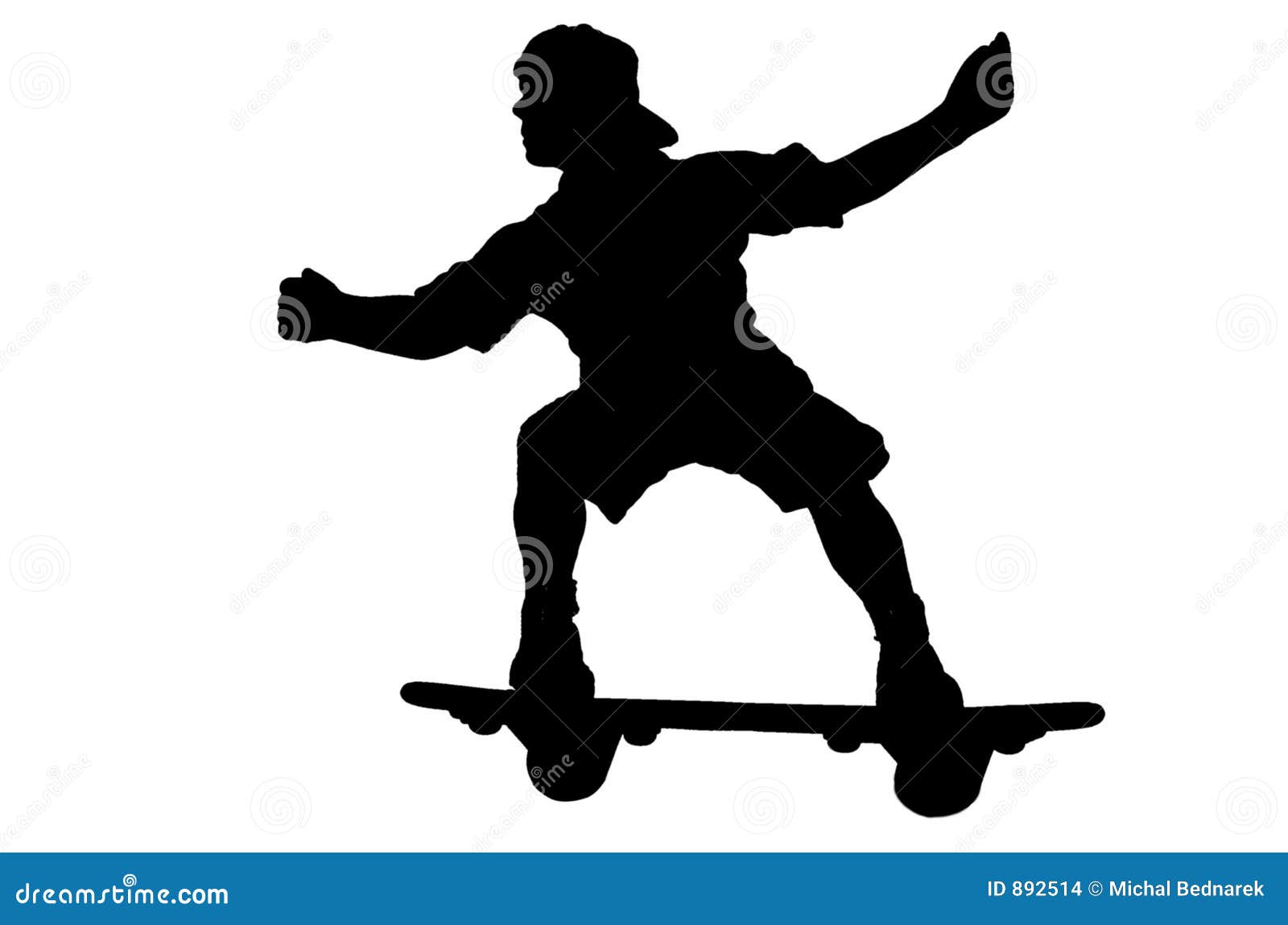 Skater silhouette stock illustration. Illustration of isolation - 892514