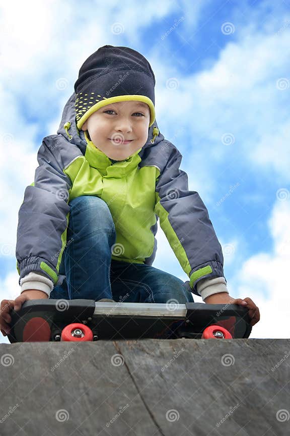 Skater Training on the Table Stock Image - Image of longboarding ...