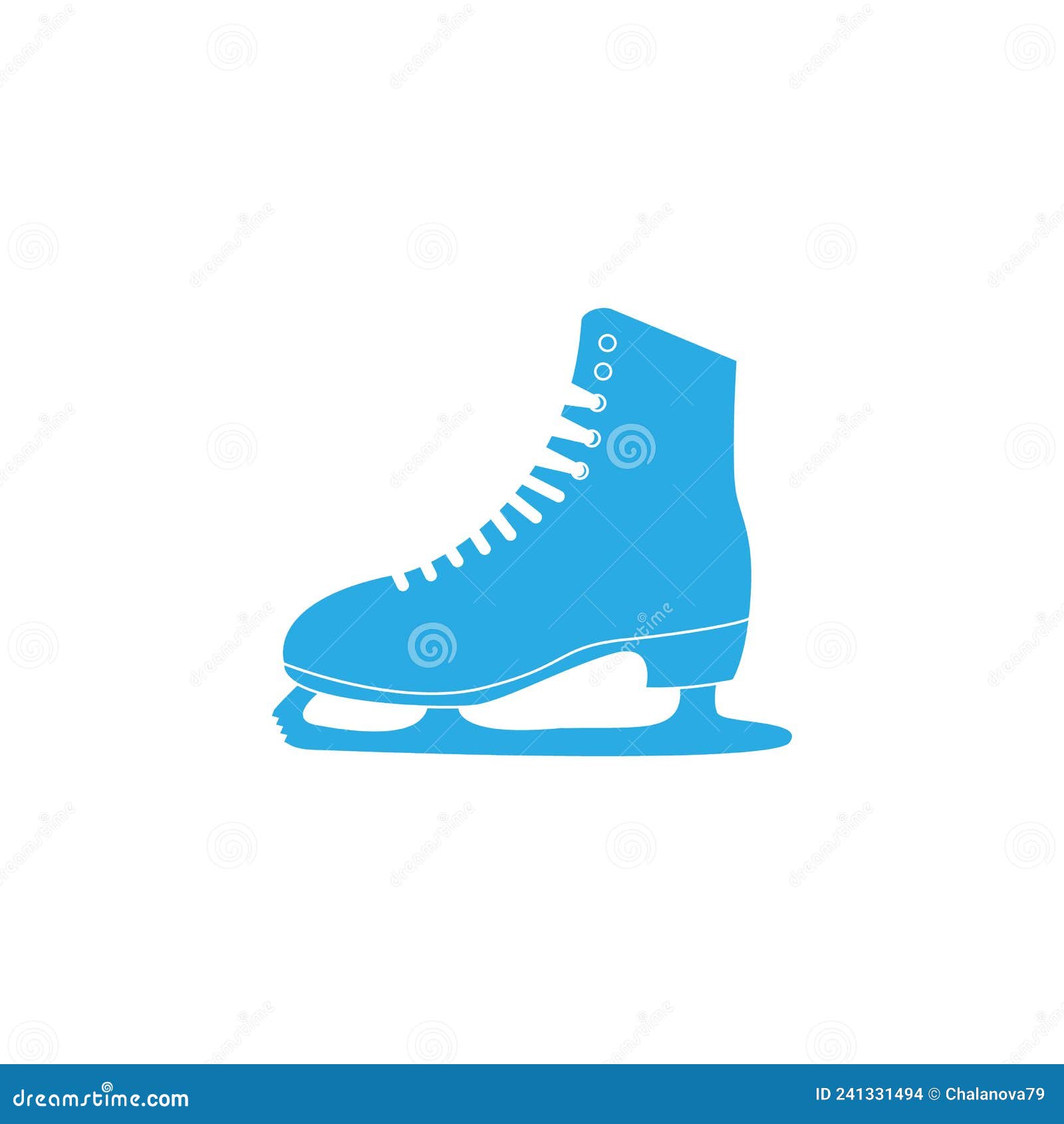 The Skates Icon. Figure Skates Symbol. Flat Vector Illustration Stock ...