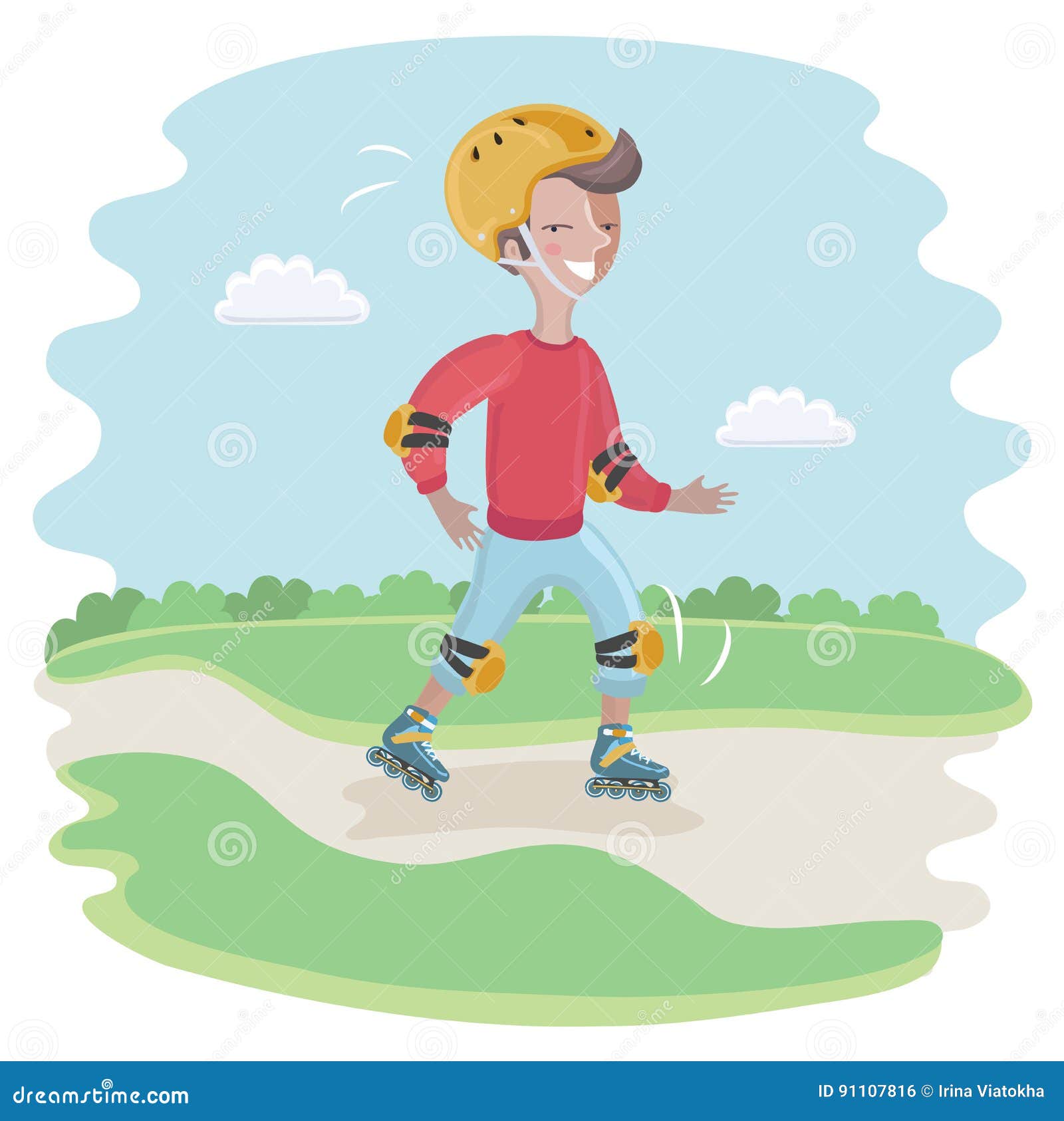 Skating Boy moving fast stock vector. Illustration of pursuit - 91107816