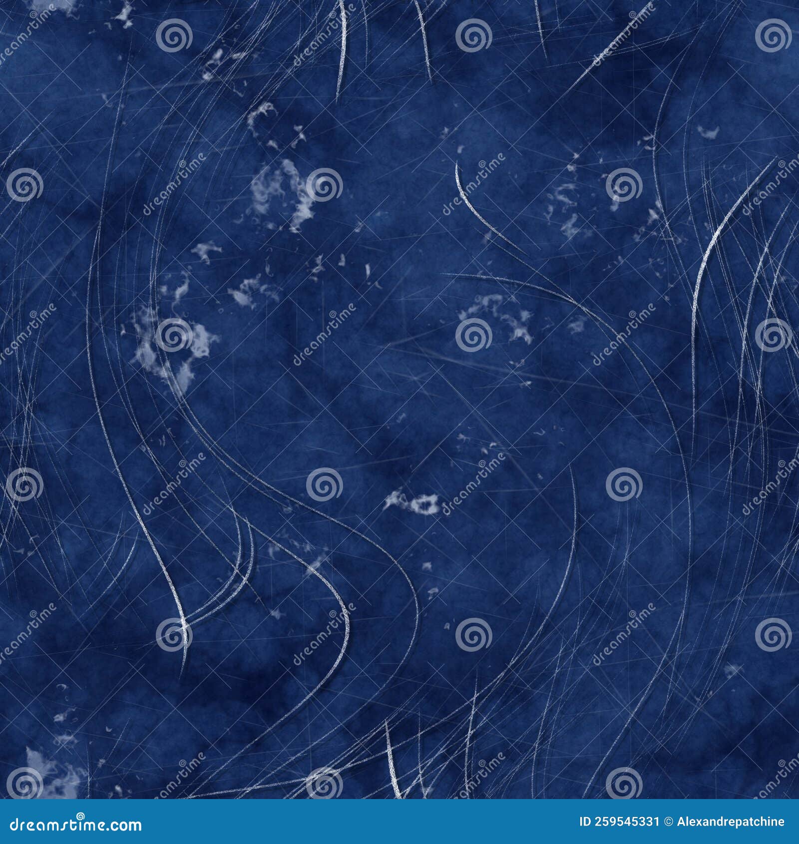 Skating Ice with Scratches Seamless Texture, Dark Blue Wet Ice Stock ...