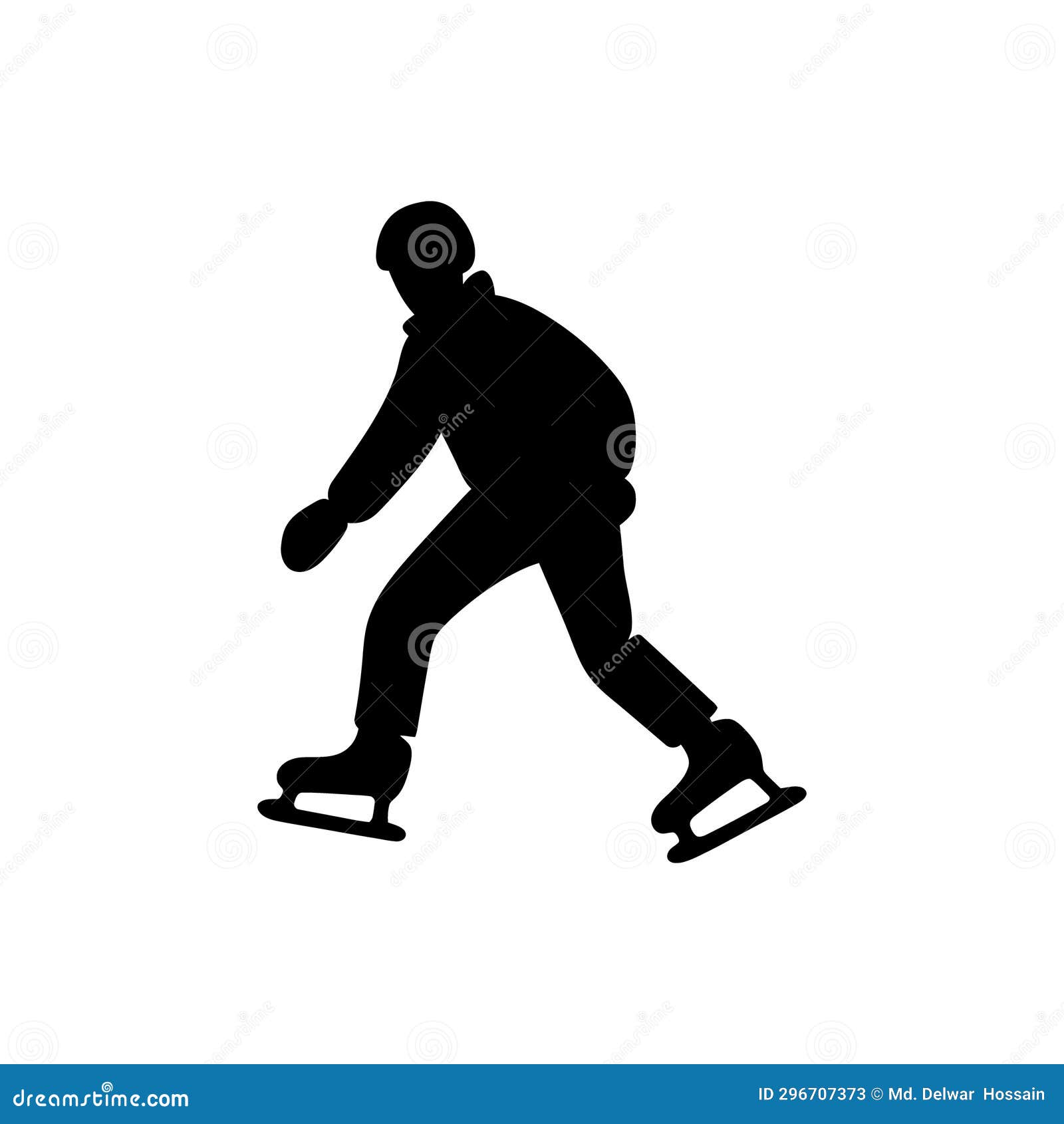 Skating Icon stock illustration. Illustration of rink - 296707373