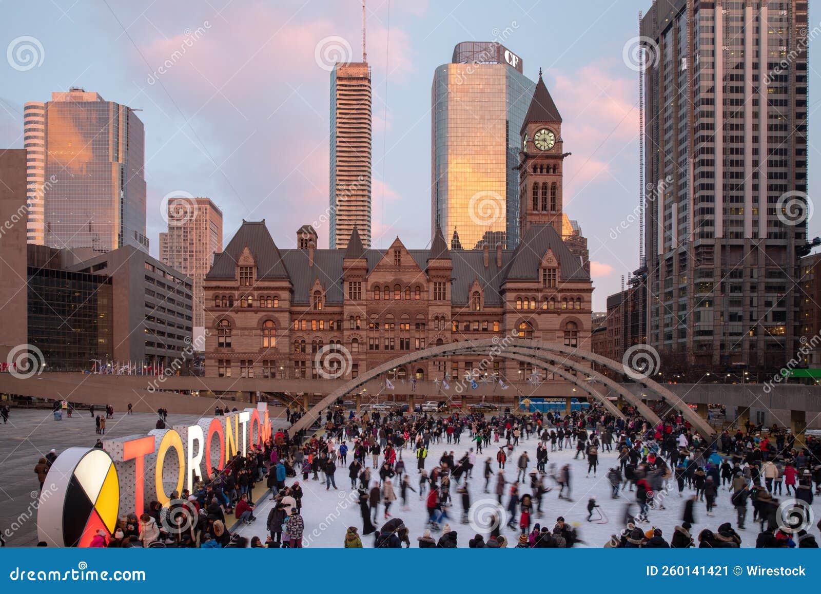 Skating Rink in Toronto Downtown Editorial Photo - Image of canadian ...