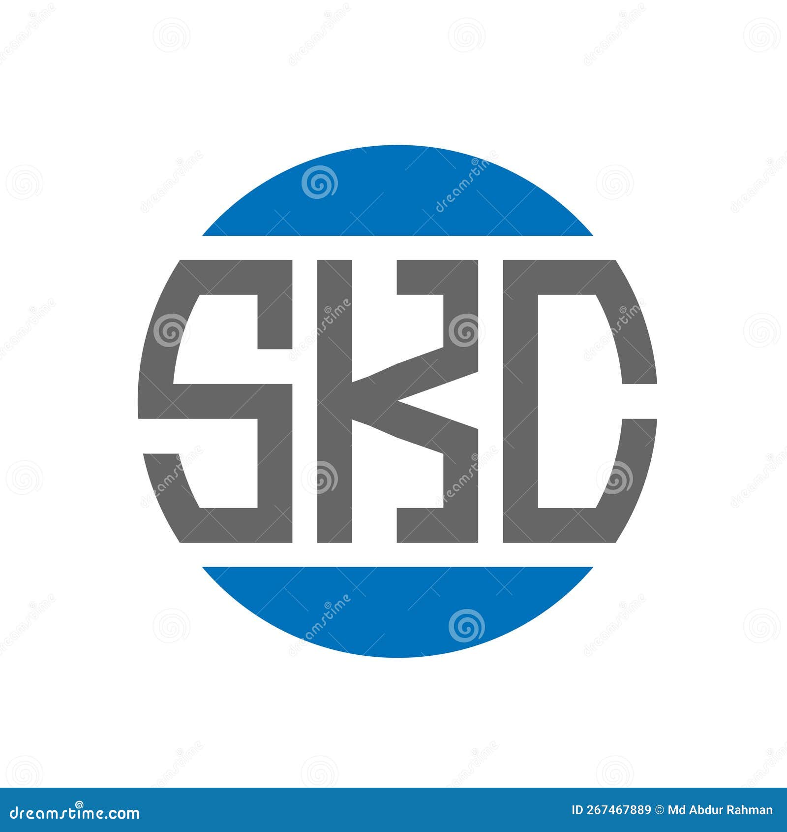 SKC Letter Logo Design on White Background. SKC Creative Initials ...