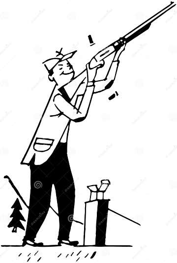 Skeet Shooting stock vector. Illustration of clip, firearms - 42094823