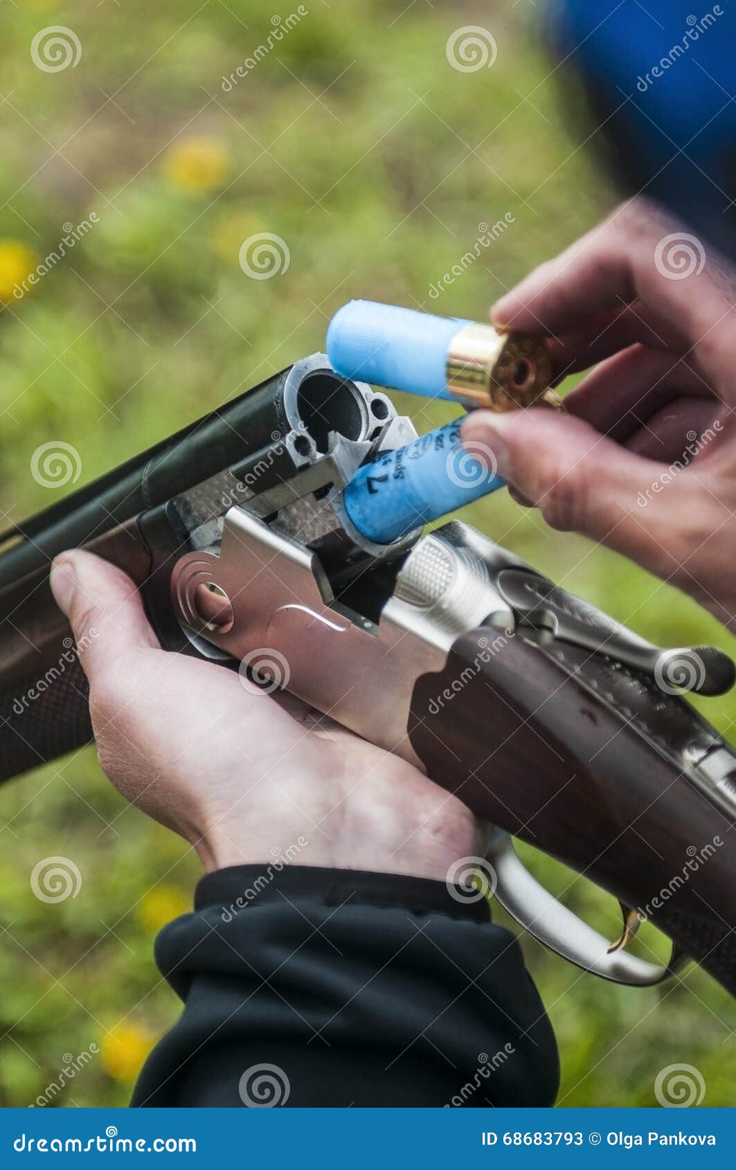 Skeet Shooting stock image. Image of person, load, sport - 68683793
