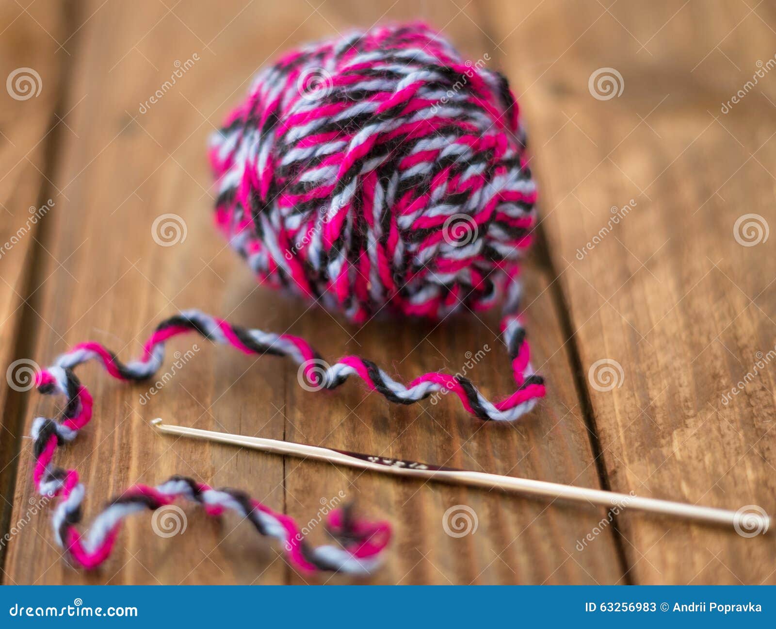 The Skein of Colorful Thread Stock Image - Image of craft, knitwork ...