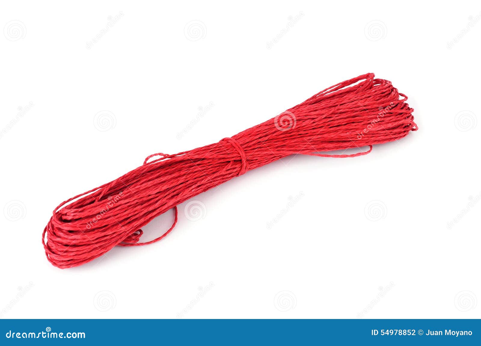 Skein of Red String on a White Background Stock Photo - Image of ...