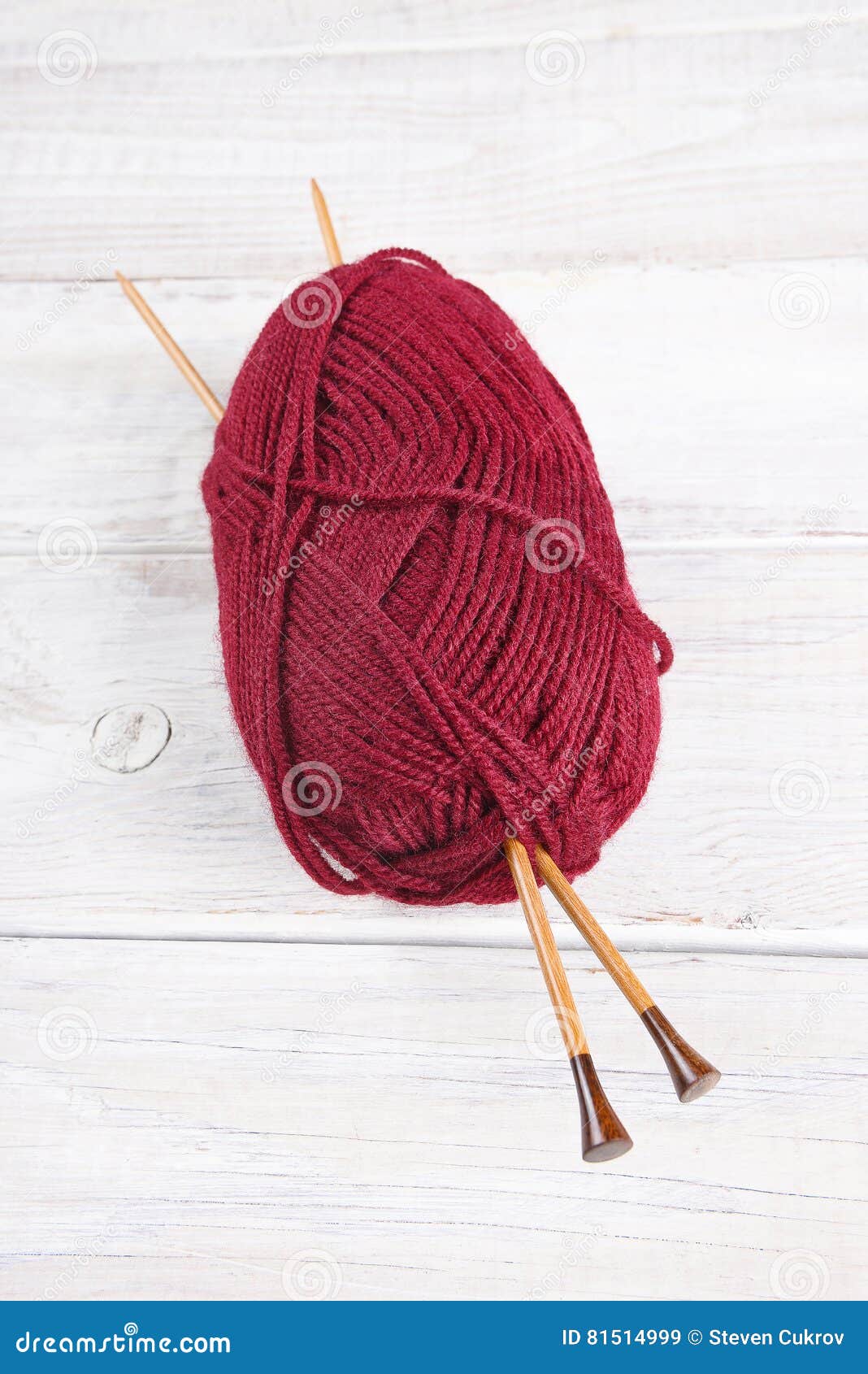 Skein of Red Yarn stock image. Image of skein, color - 81514999