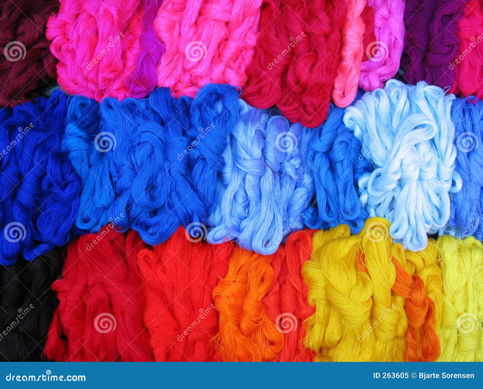 Skeins Of Colourful Threads Stock Image | CartoonDealer.com #263605