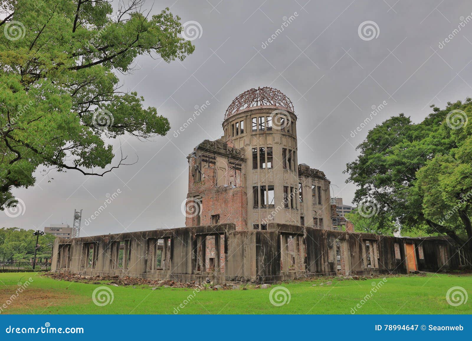 Skeletal Domed Building in Hiroshima Editorial Photography - Image of ...
