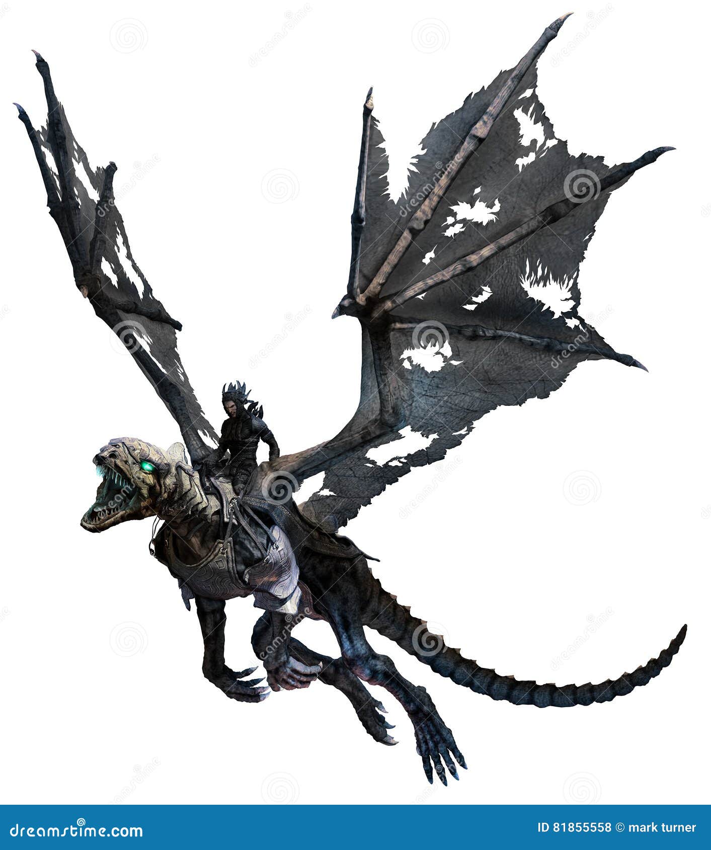 Skeletal dragon stock illustration. Illustration of flying - 81855558