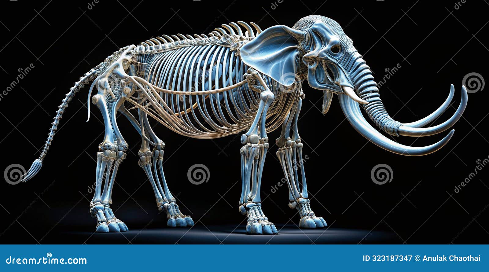 The Skeletal Elegance of an Elephant Showcasing the Massive yet Agile ...
