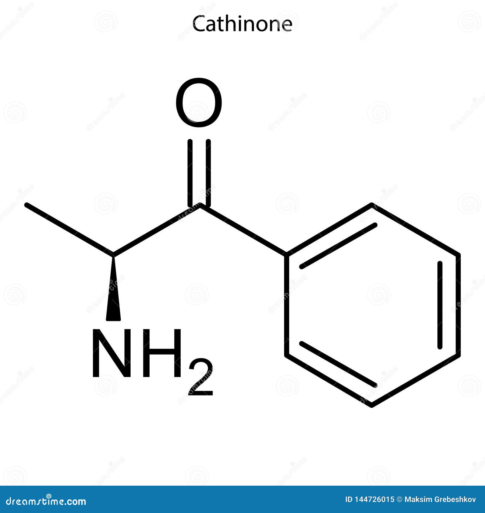 Skeletal Formula of Chemical Molecule Stock Illustration - Illustration ...