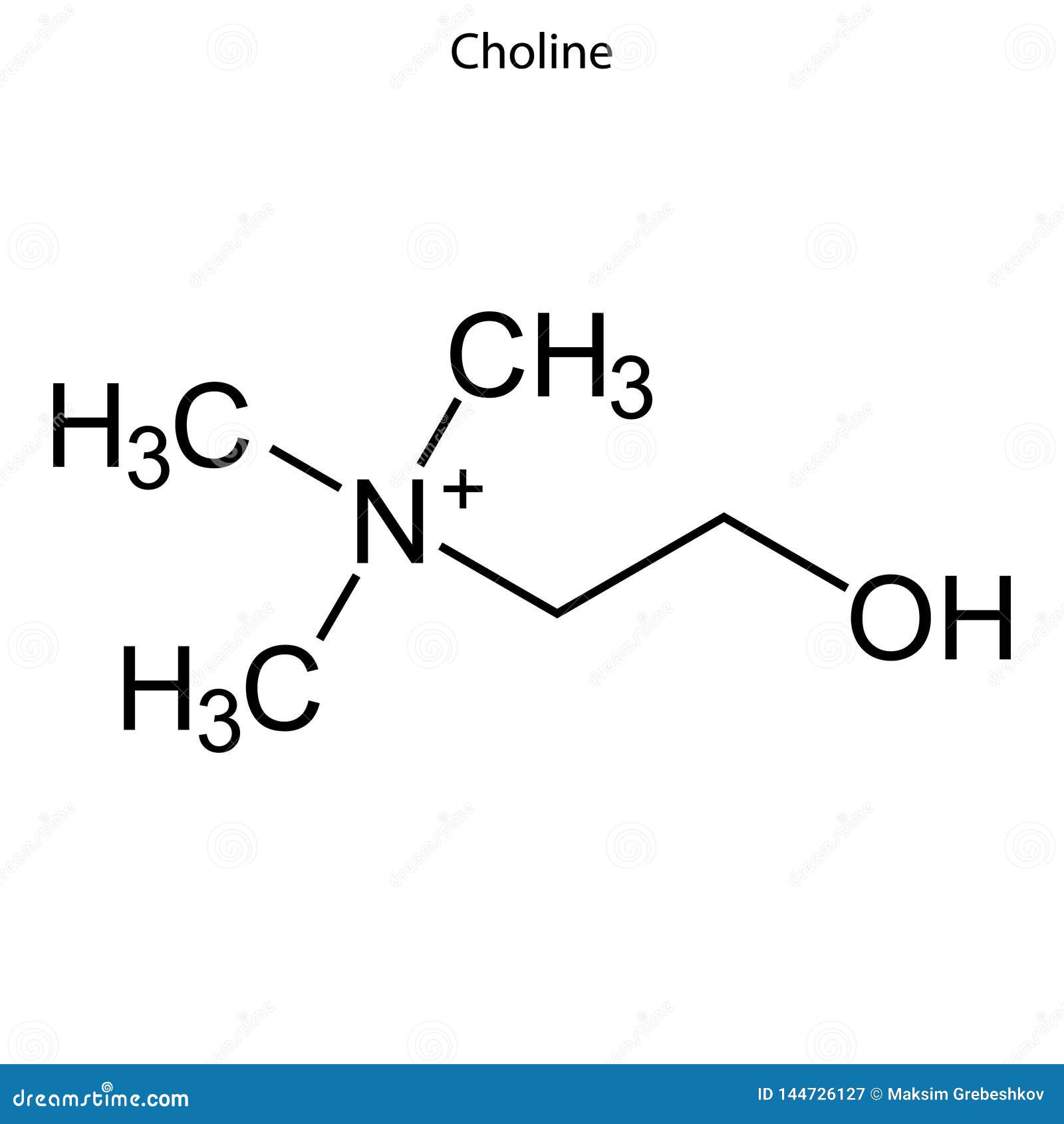 Skeletal Formula of Chemical Molecule Stock Illustration - Illustration ...