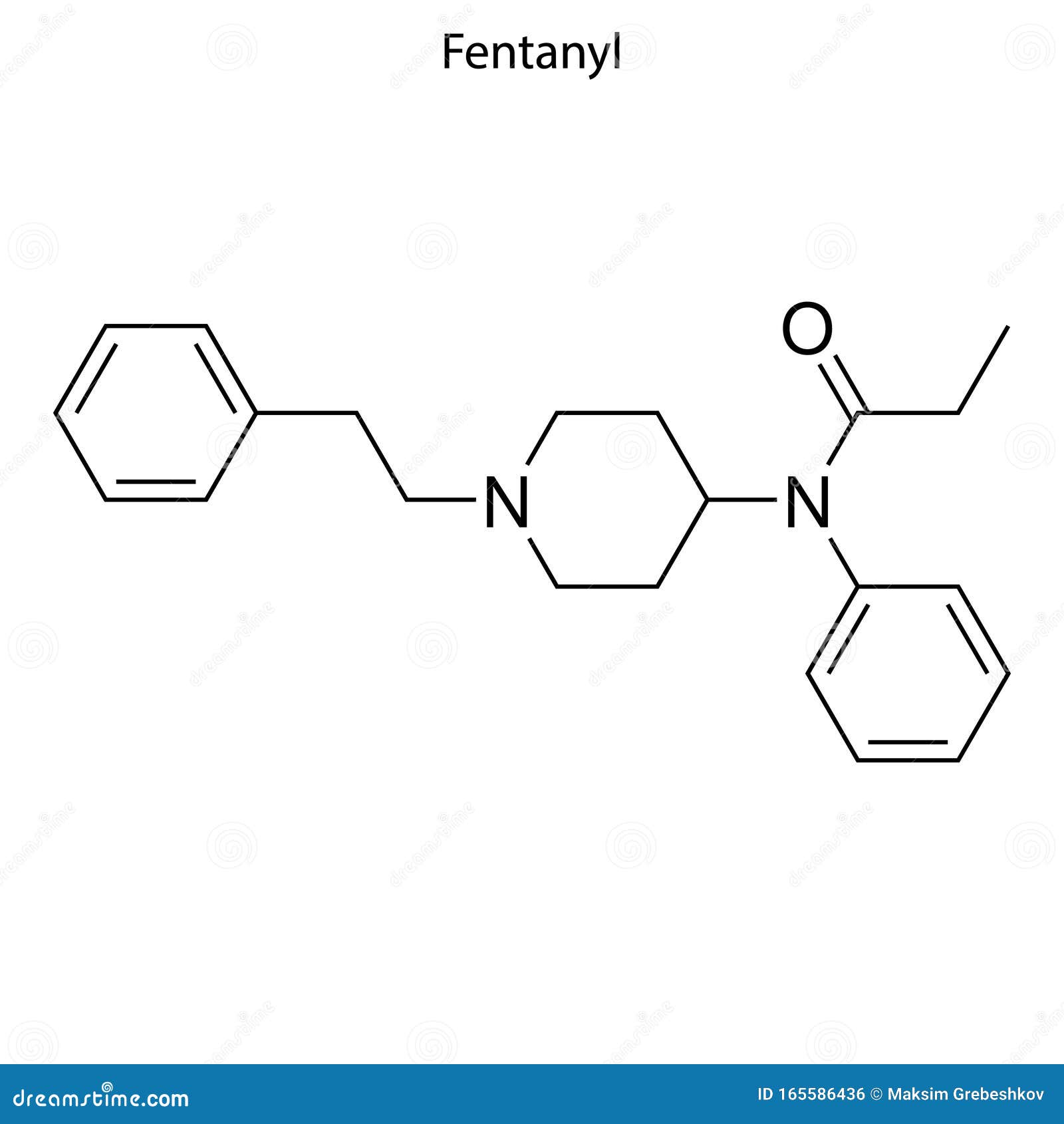 Fentanyl Chemical Formula. Fentanyl Structural Chemical Formula ...