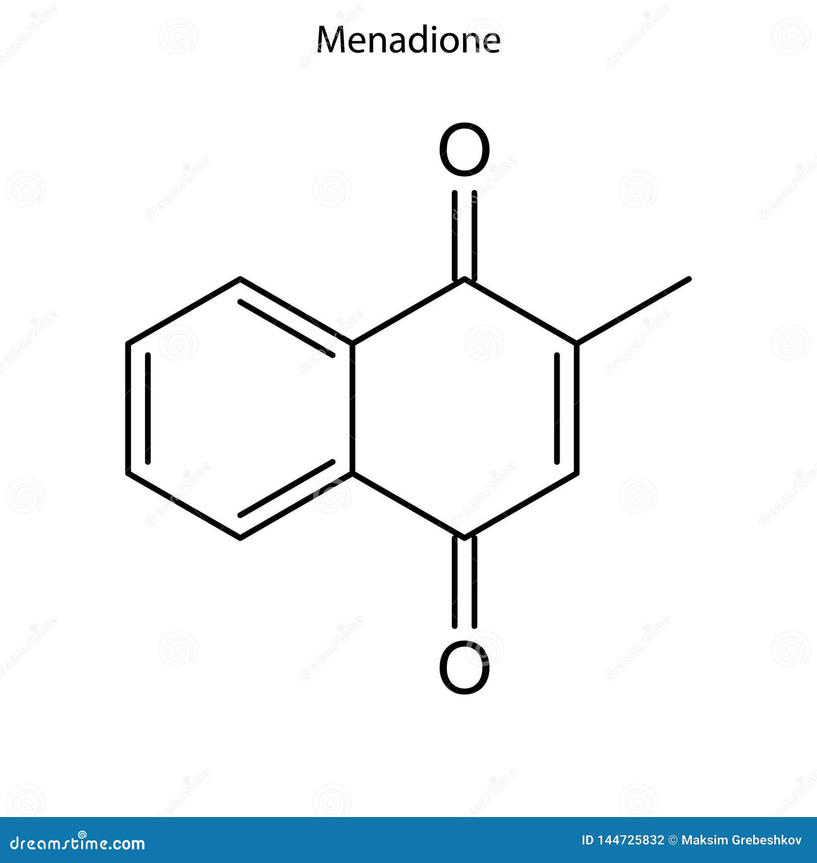 Skeletal Formula of Molecule Stock Illustration - Illustration of ...