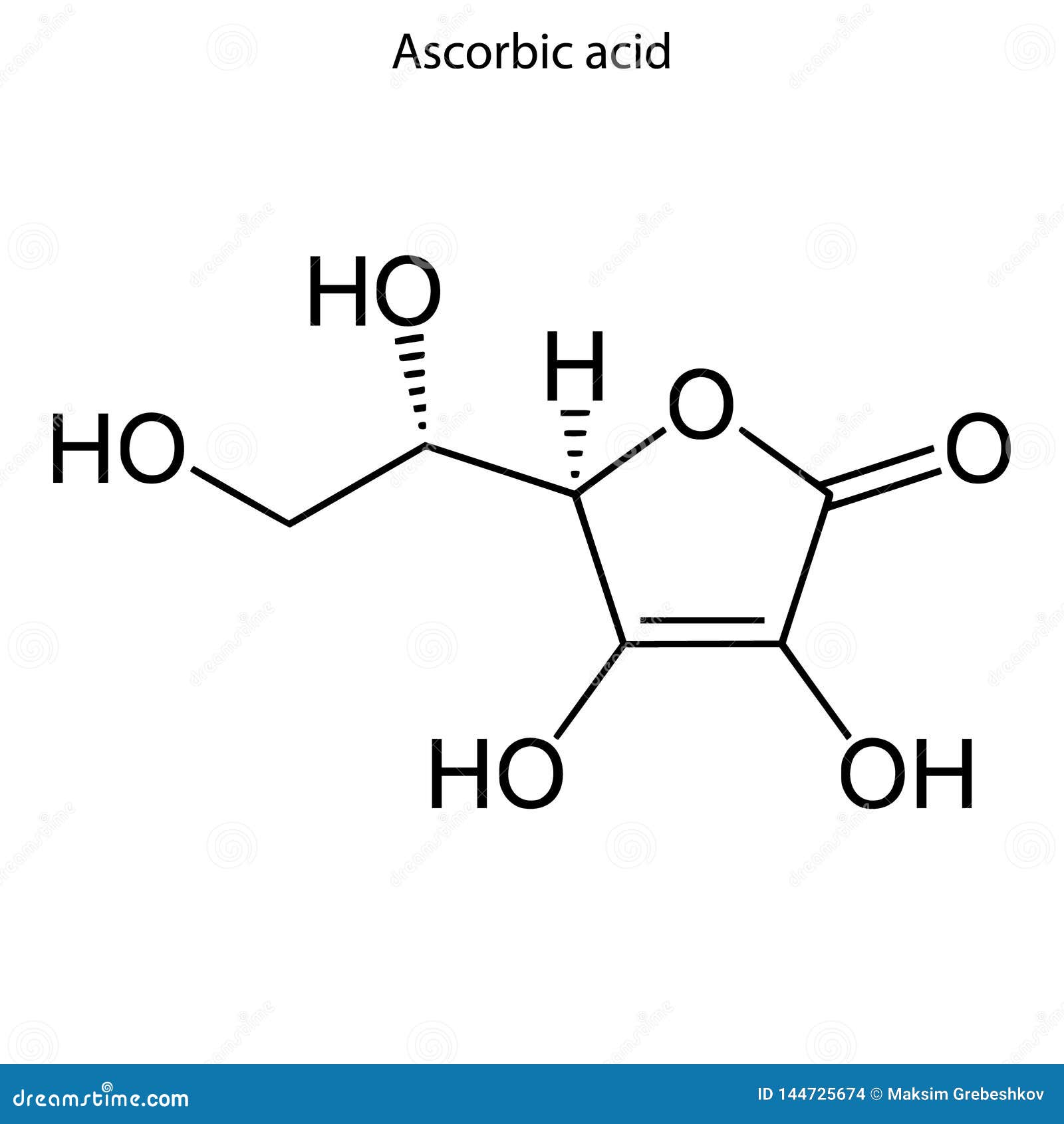 Skeletal Formula of Molecule Stock Illustration - Illustration of icon ...