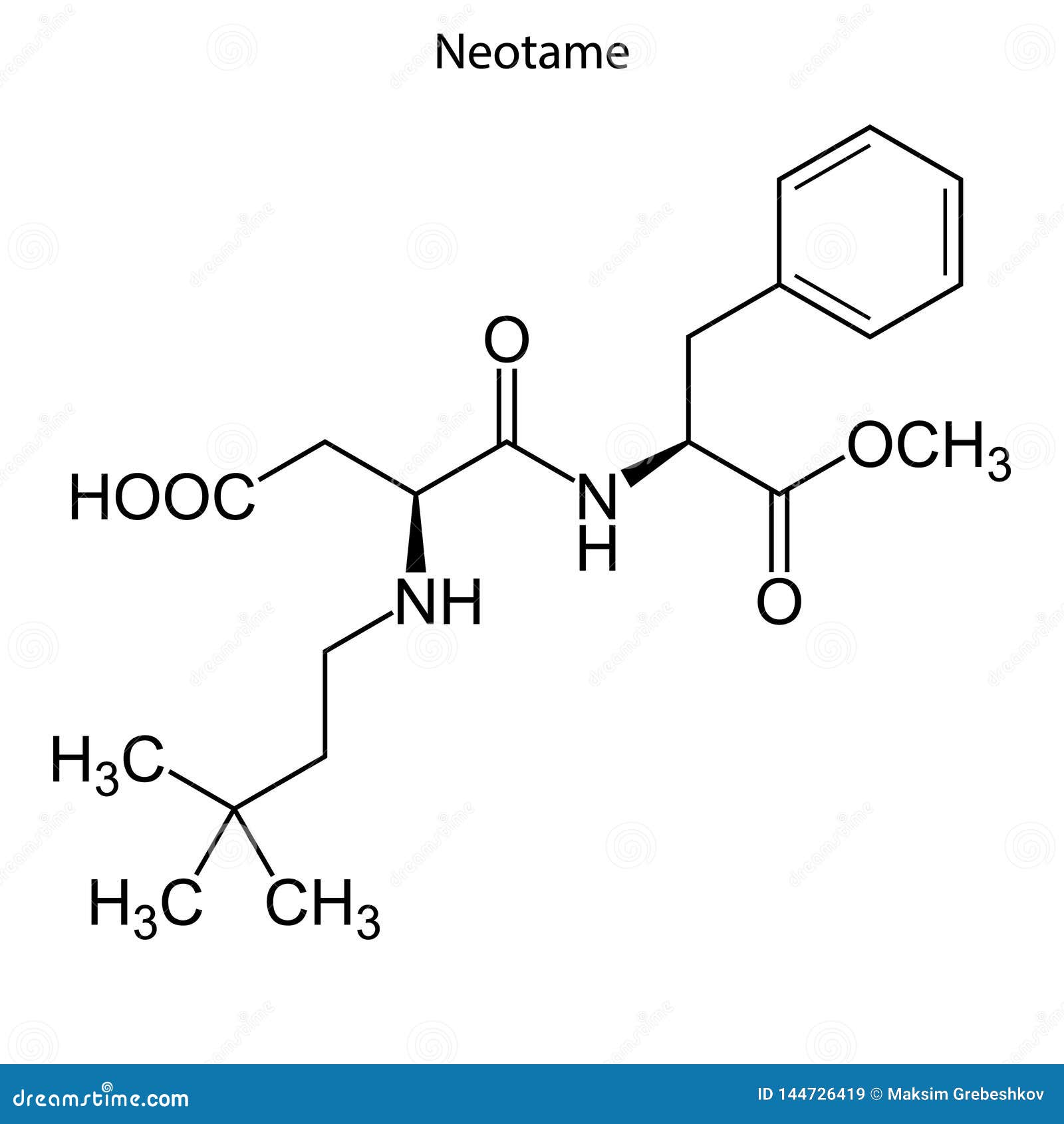 Neotame Molecule, Molecular Structures, E961, 3d Model, Structural ...