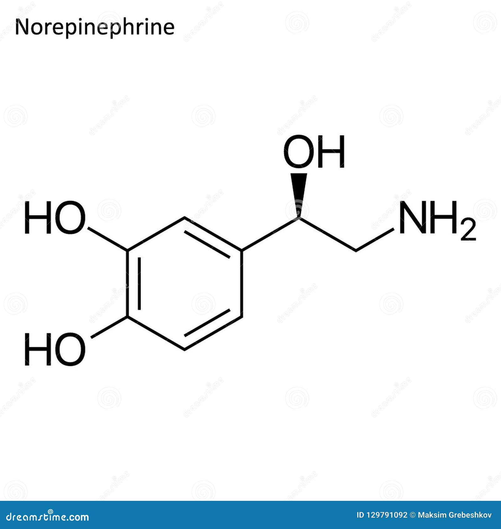 Norepinephrine Molecule