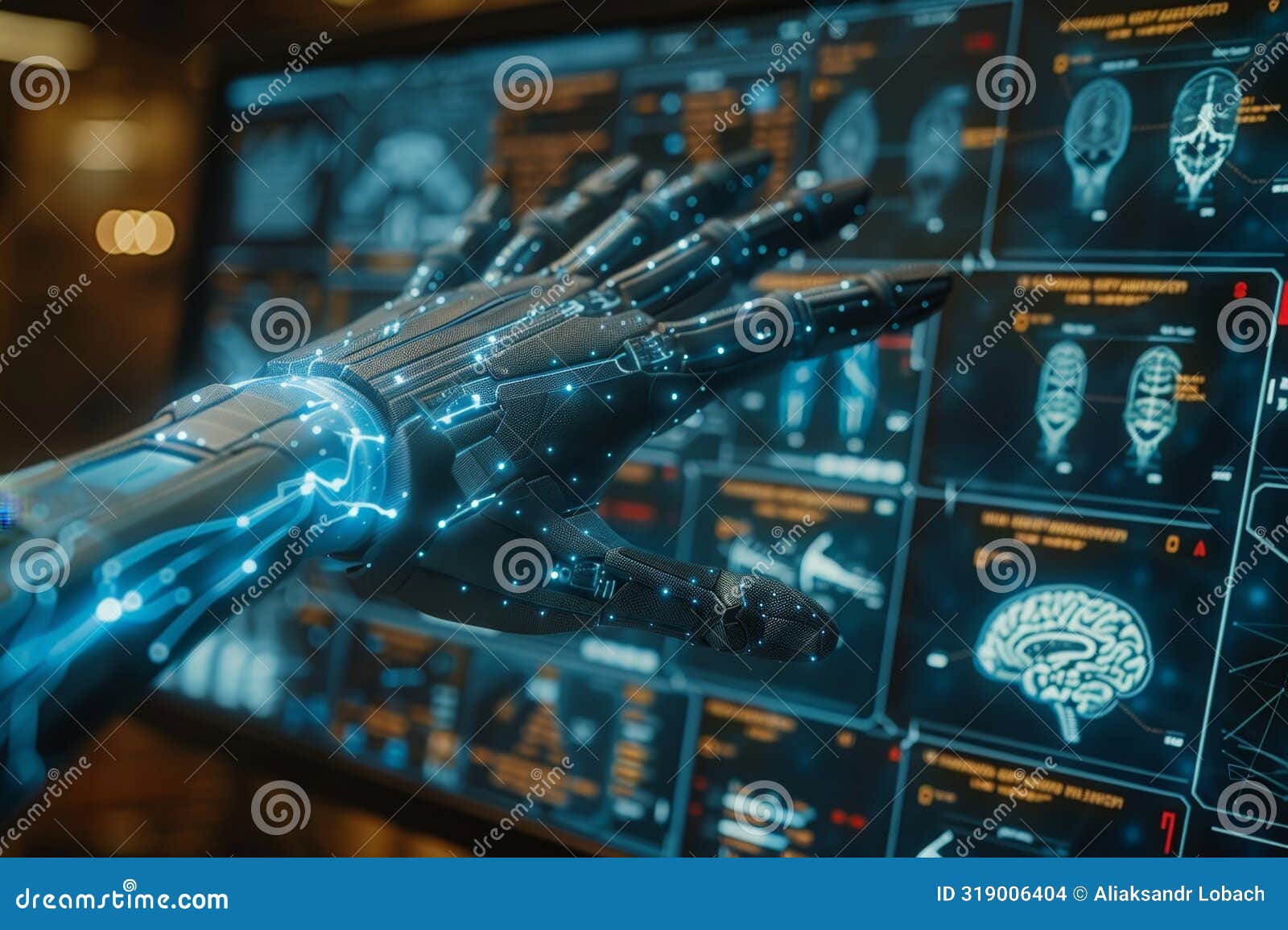 The Skeletal Structure Of The Human Body. Biohacking Stock Photo ...