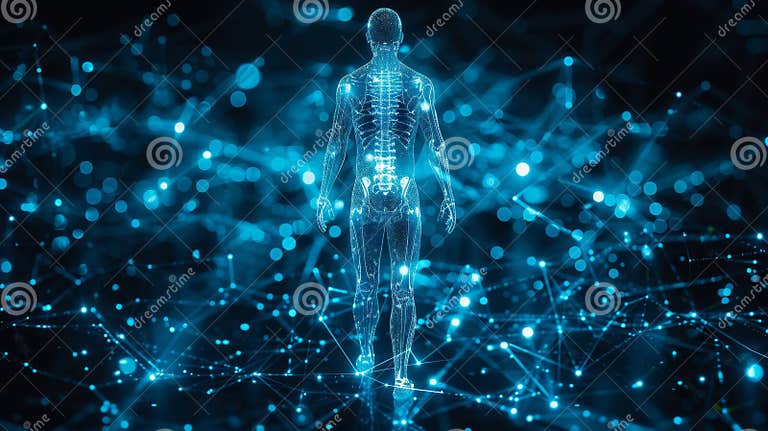 The Skeletal Structure of the Human Body. X-ray Image of the Future ...