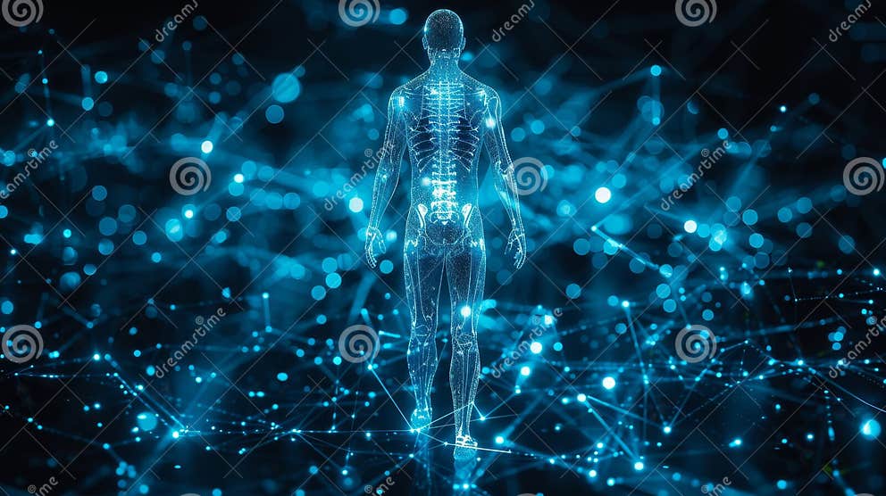 The Skeletal Structure of the Human Body. X-ray Image of the Future ...
