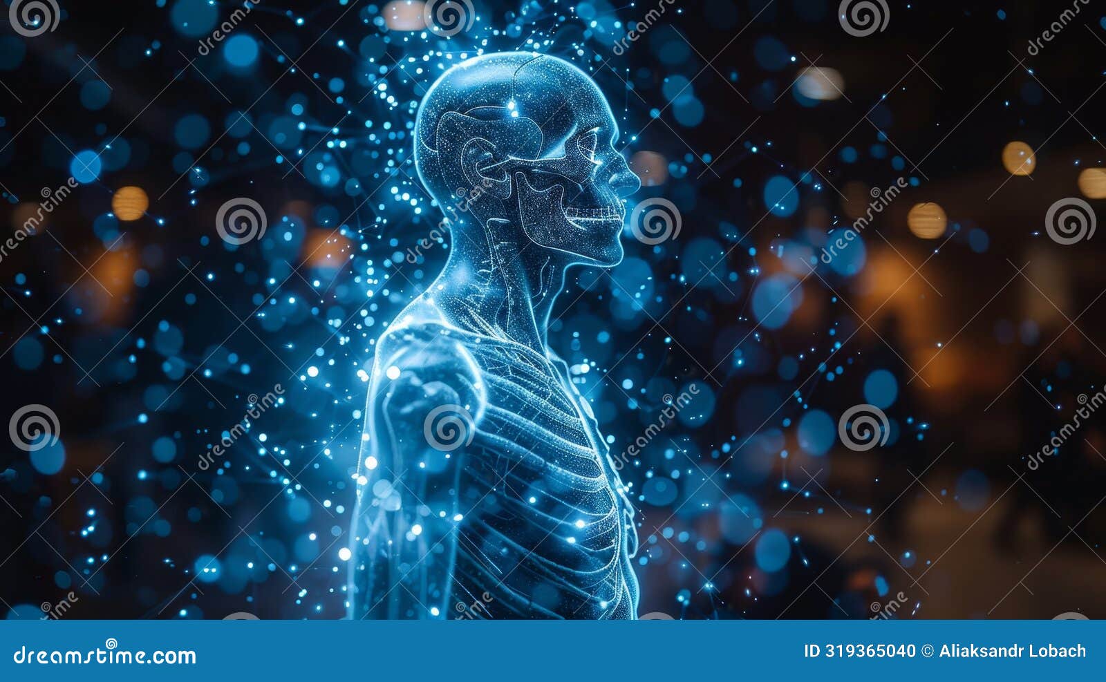 The Skeletal Structure of the Human Body. X-ray Image of the Future ...