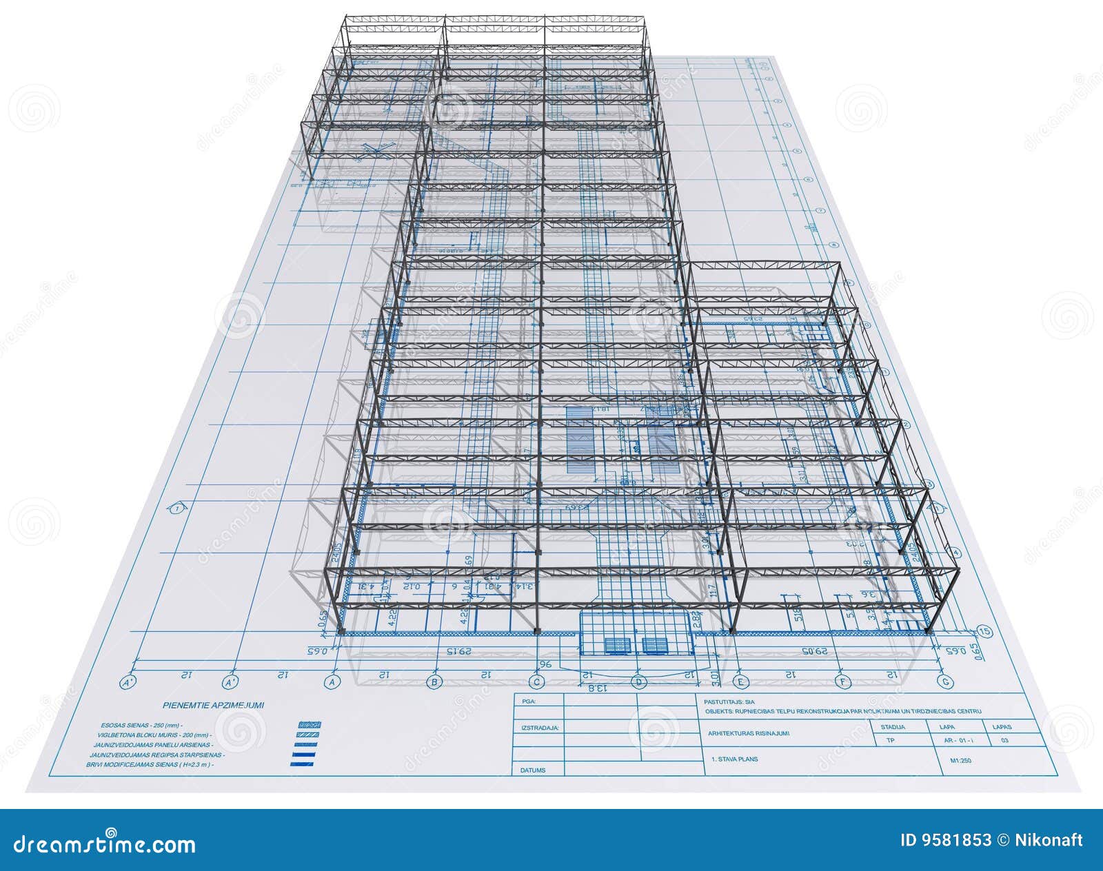 Skeleton. stock illustration. Illustration of isometric - 9581853