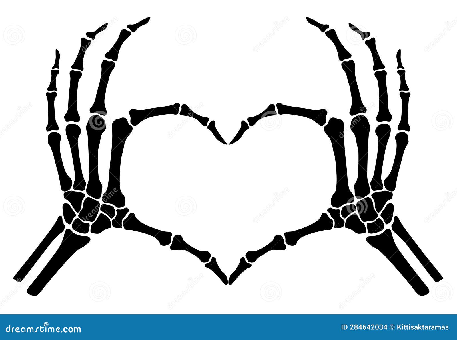 Skeleton Bone Hand Heart Shape Sign Illustrations Stock Vector ... Skeleton Bone Hand Heart Shape Sign Illustrations Stock Vector ...