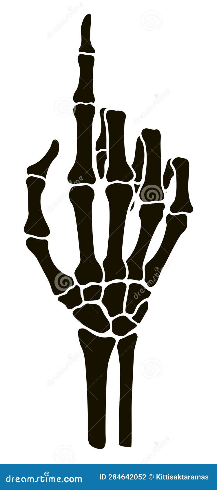 Skeleton Bone Pointing the Index Finger Hand Sign Stock Vector ... Skeleton Bone Pointing the Index Finger Hand Sign Stock Vector ...