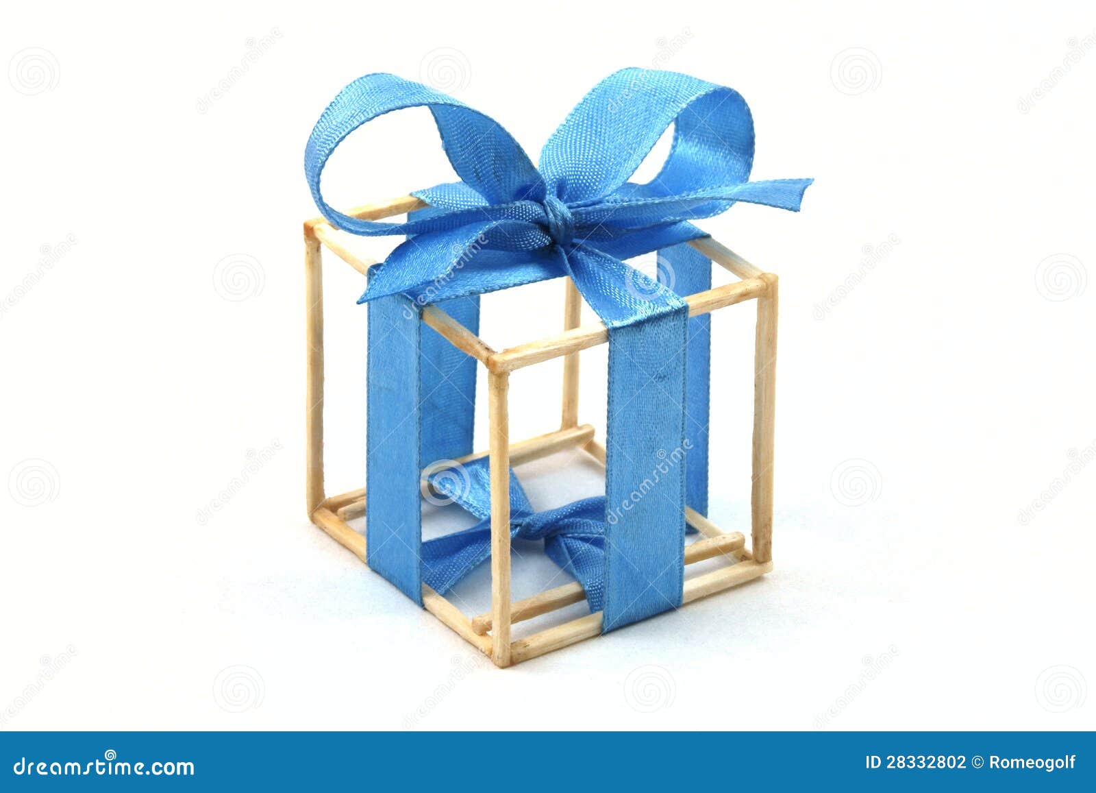 Skeleton box stock photo. Image of gift, blue, present - 28332802