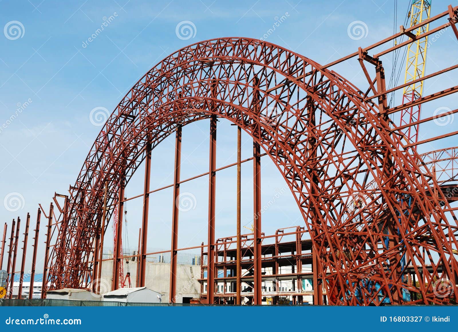 Skeleton of a building stock image. Image of connection - 16803327