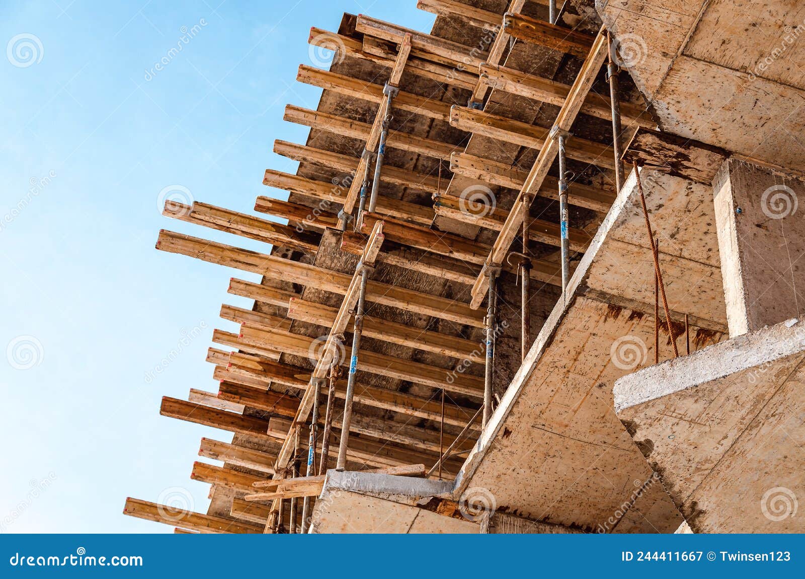 Skeleton of a Building. Start of Construction. Construction Industry ...