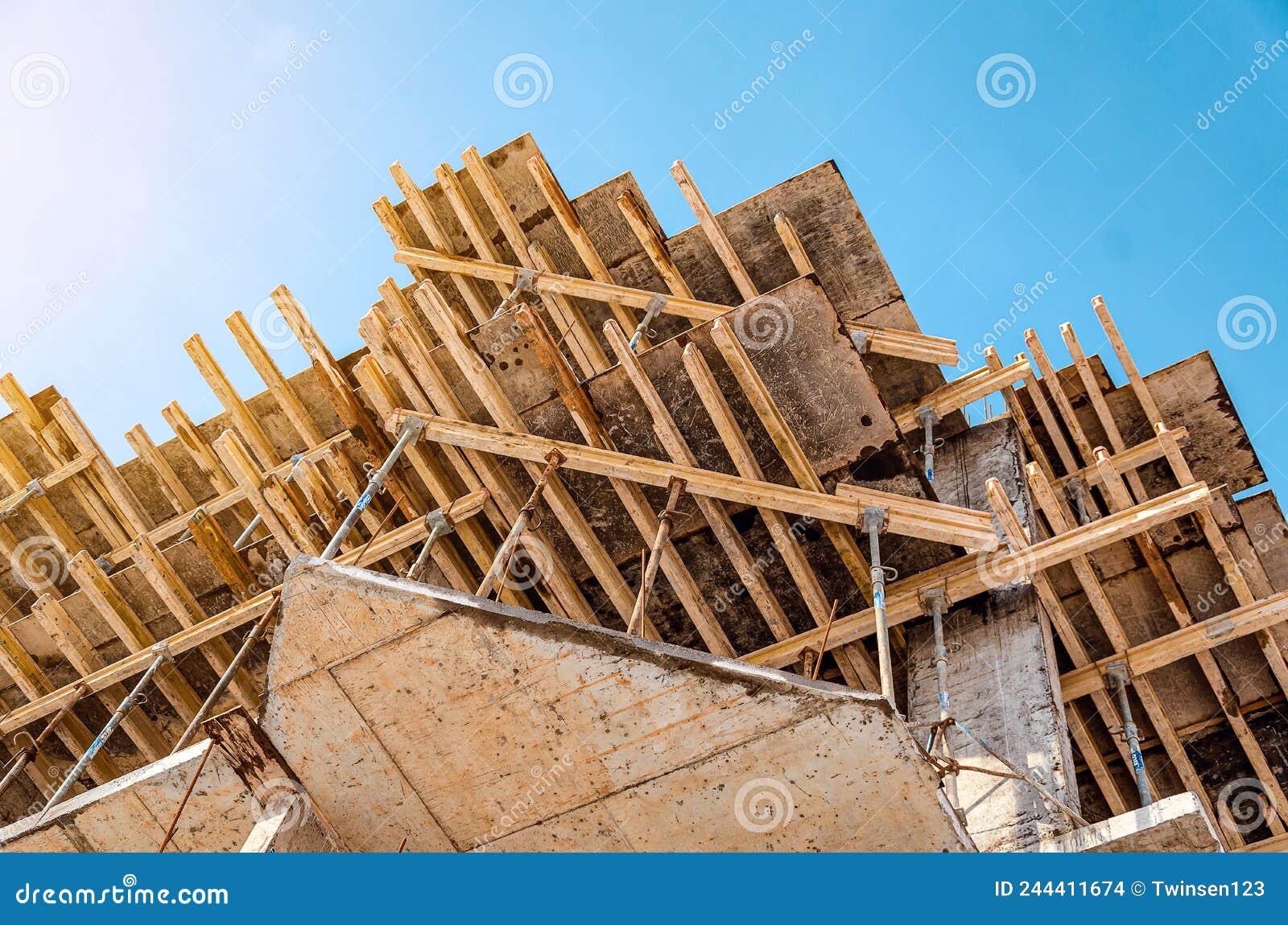 Skeleton of a Building. Start of Construction. Construction Industry ...