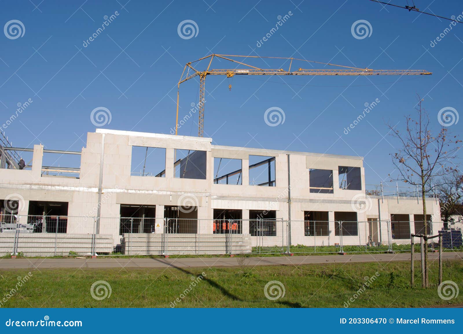 Skeleton of a Building Under Construction Stock Photo - Image of ...