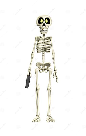 Skeleton Business Worker stock illustration. Illustration of horror ...