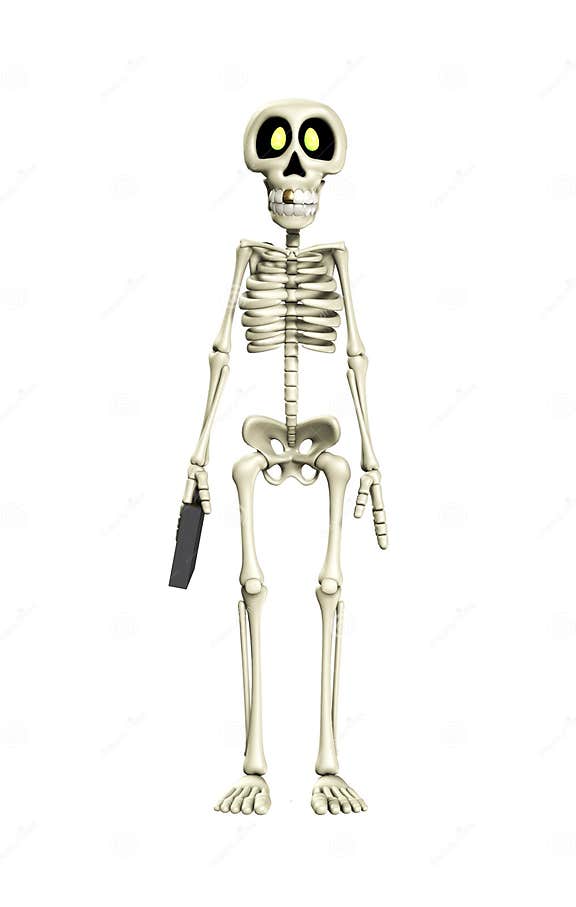 Skeleton Business Worker stock illustration. Illustration of horror ...