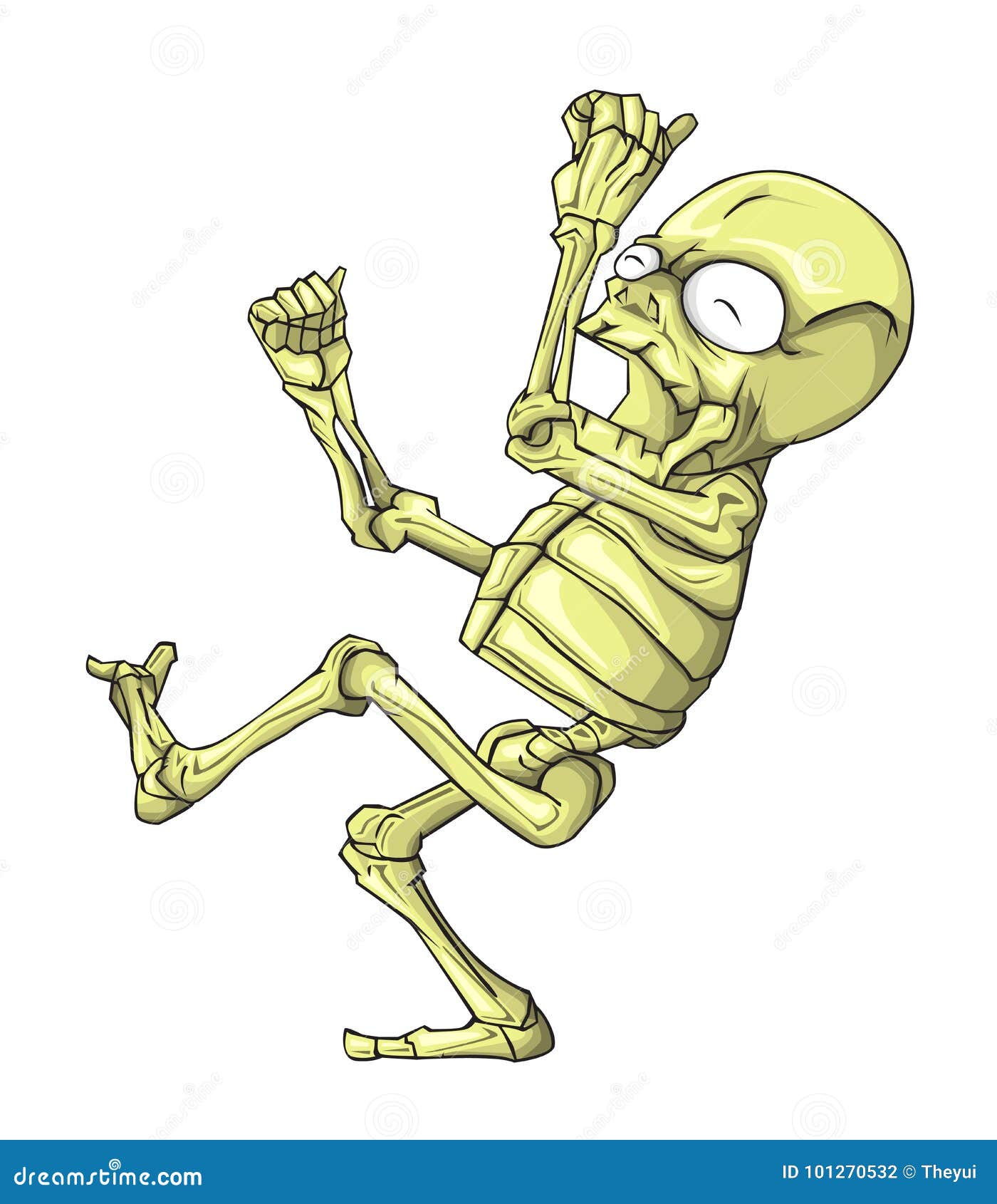 Skeleton Character Vector. Monster in Halloween Stock Vector ...